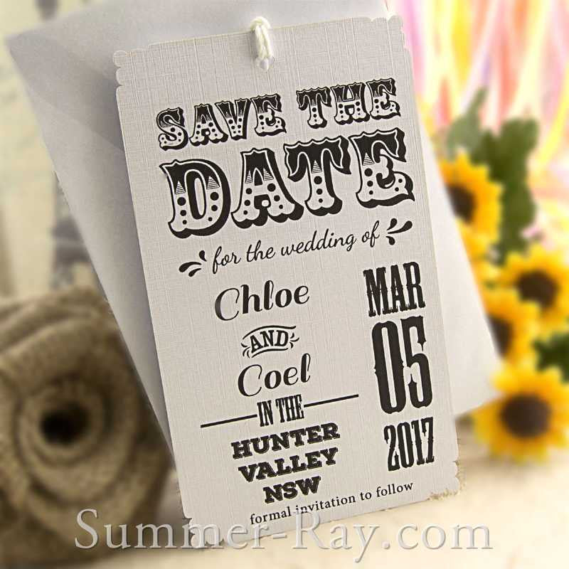 save the date retro