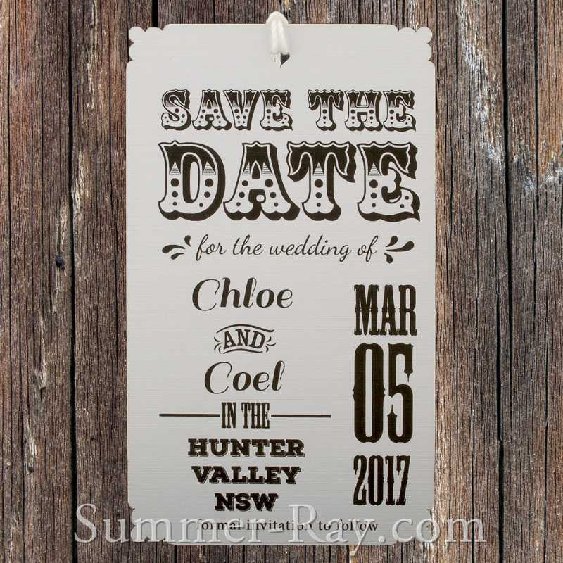 save the date retro