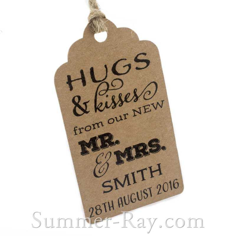 brown personalised tags