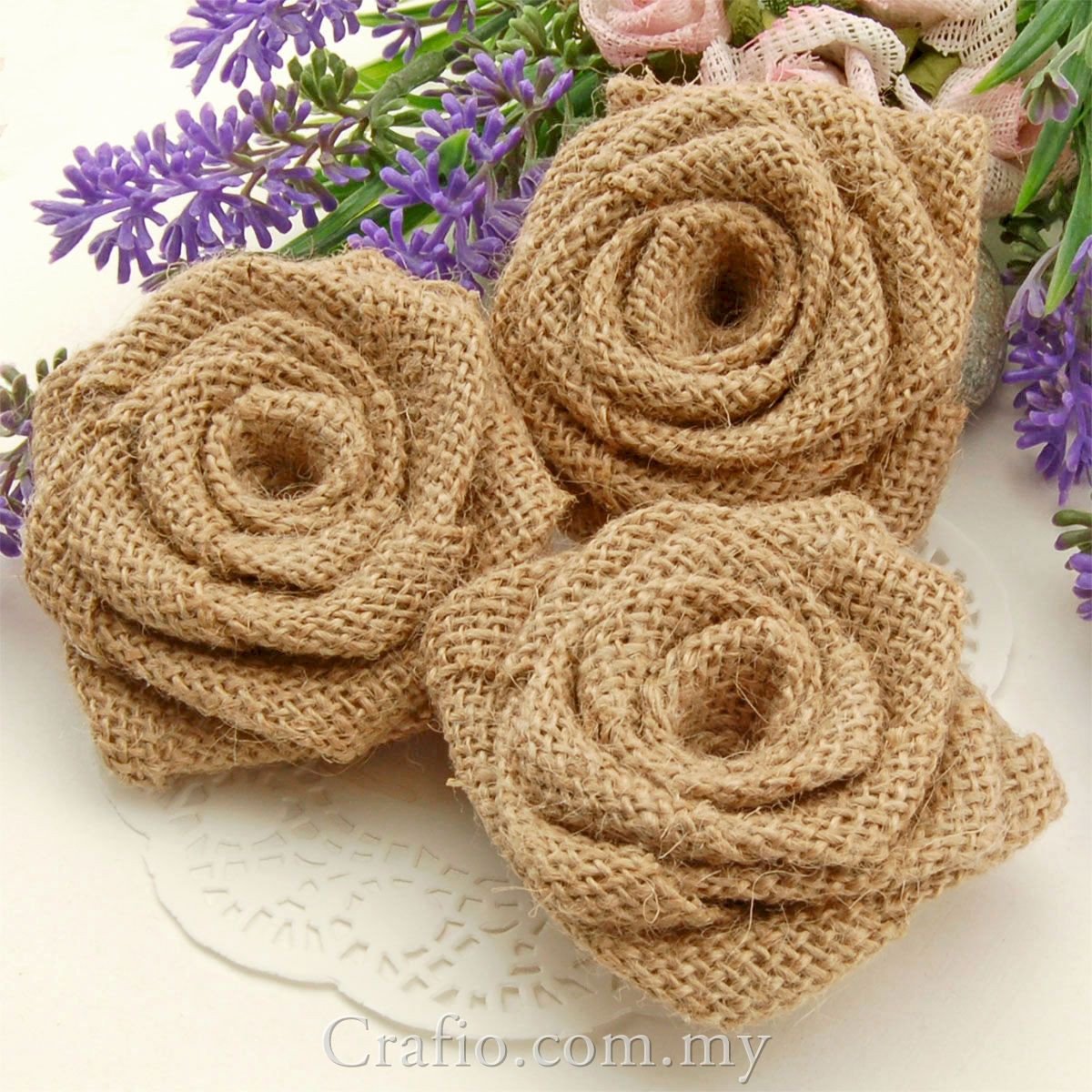 Handmade Burlap Roses – Summer-Ray.com