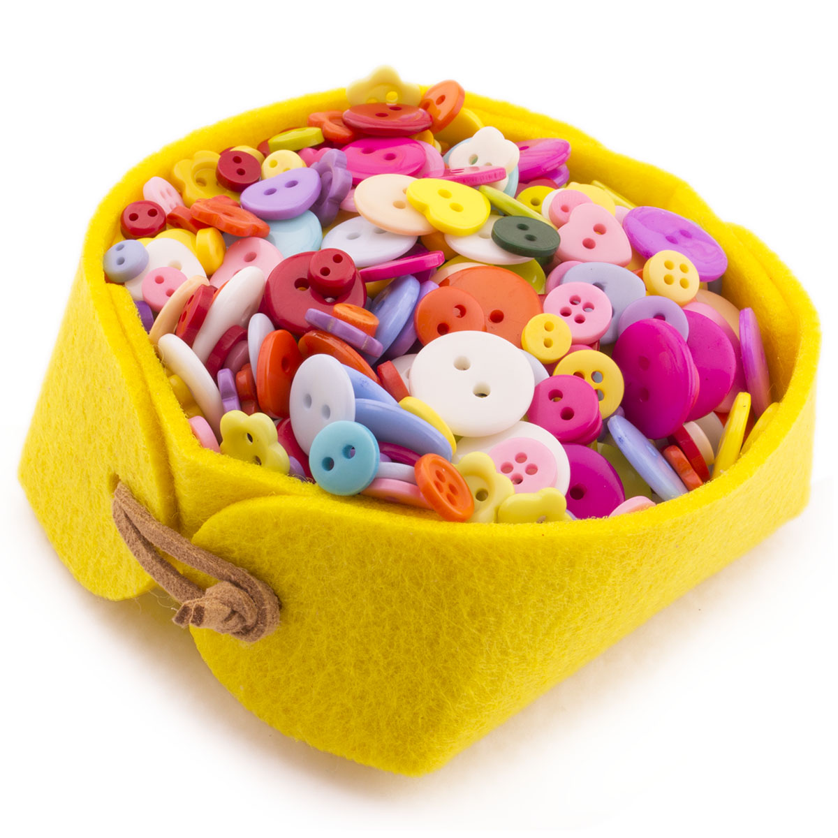 Mixed Design Buttons with 2 Felt Organizers/Containers DIY Craft Sewin ...