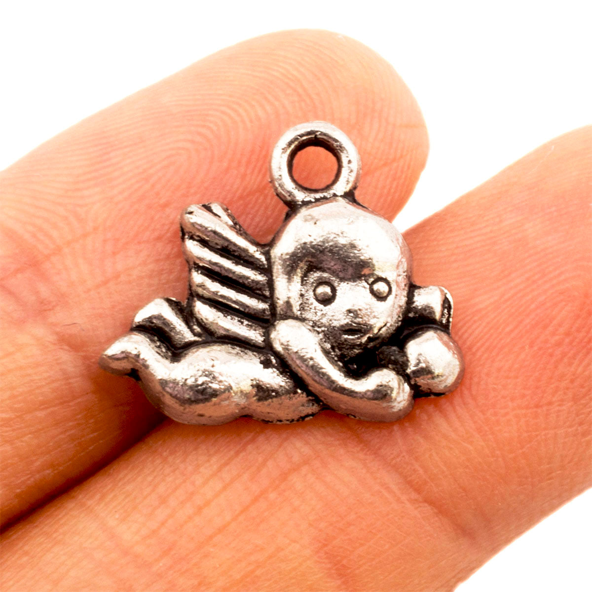 Tibetan Silver Cherub Charm Pendant – Summer-Ray.com