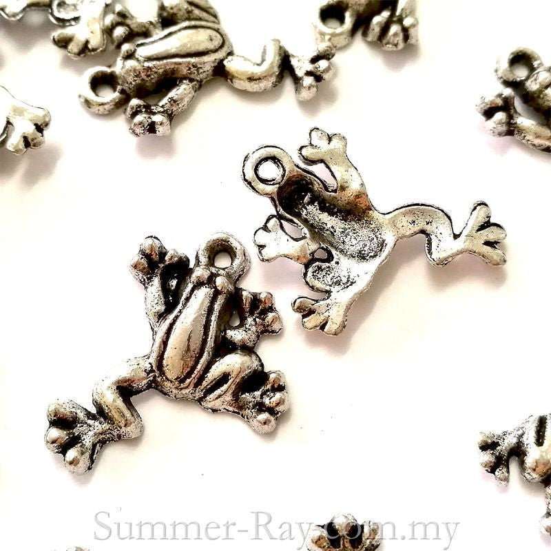 Tibetan Silver Frog Charm Pendant – Summer-Ray.com