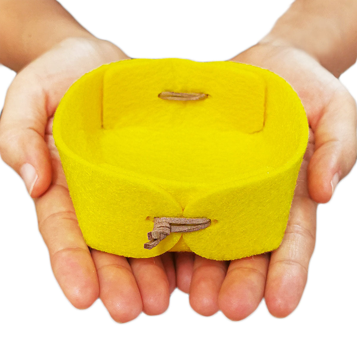 Mini Felt Jewelry Organizer Felt Baskets with Suede Ties Multi Color ...