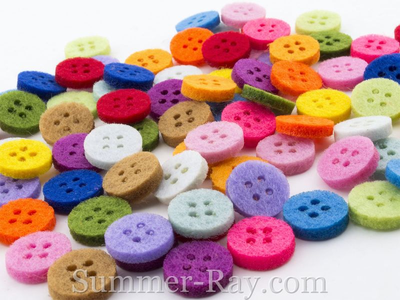 4-Eye Felt Buttons – Summer-Ray.com