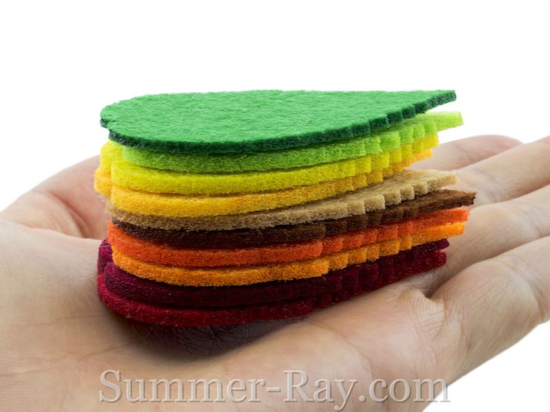 Felt Cut Out - Leaves 50 pieces – Summer-Ray.com