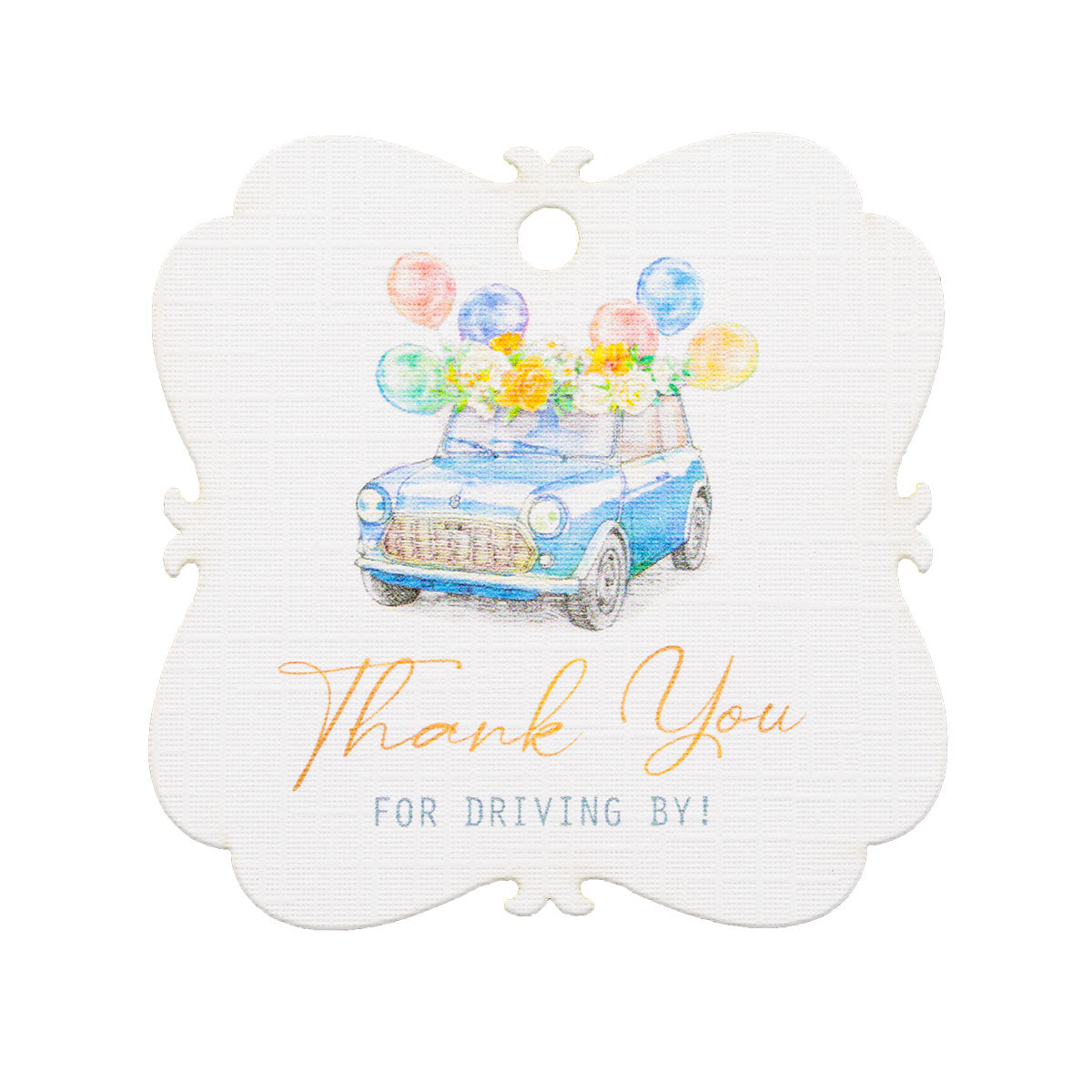 Thank You for Driving by Tags Birthday Favors Tags Party Parade Tags ...