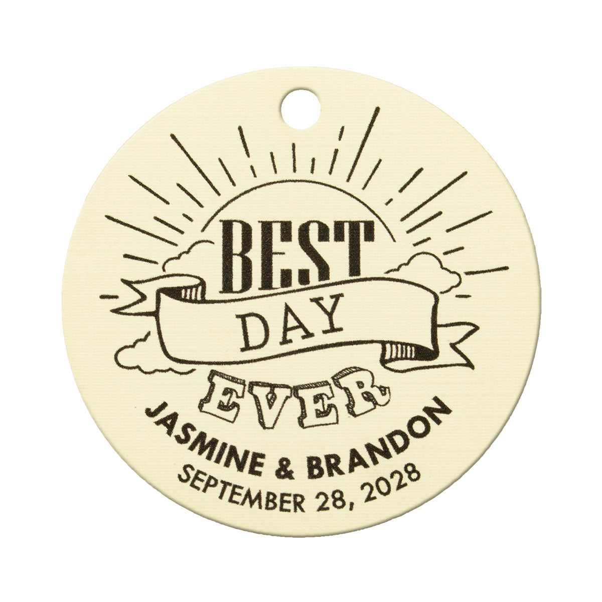 Personalized Wedding Welcome Gift Tags Best Day Ever Bridal Shower Wel ...