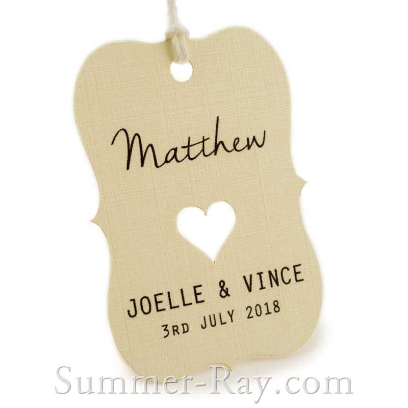 Individually Personalized Guest Names Little Violin Favor Tags – Summer ...
