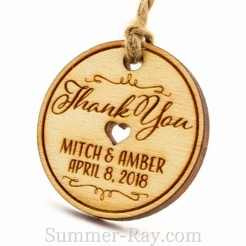 Personalized Unfinished Wooden Engraved Miniature Wedding Favor Gift T ...