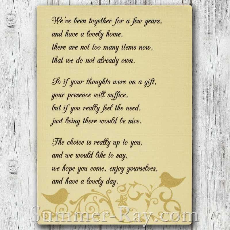 Sweet Wedding Invitation Poem