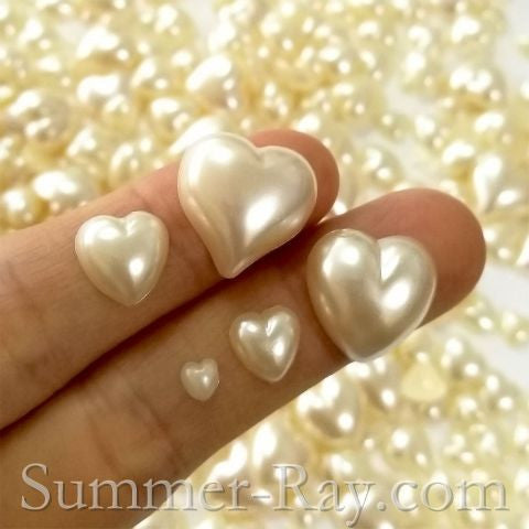 Pearl Heart Multi Size and Colors - 1200 pieces – Summer-Ray.com